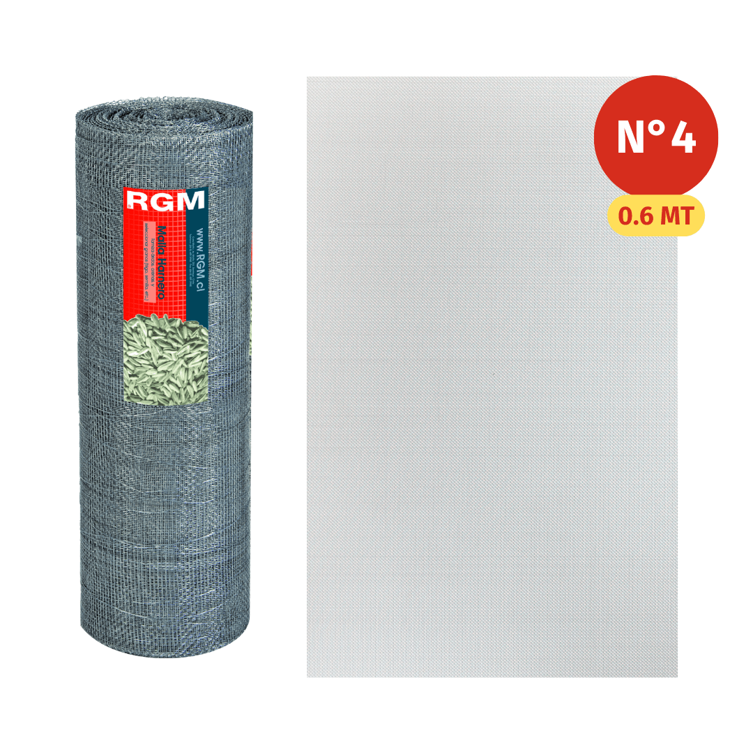 Malla Harnero Galvanizada Nº 4 0,60x30 mt - RGM